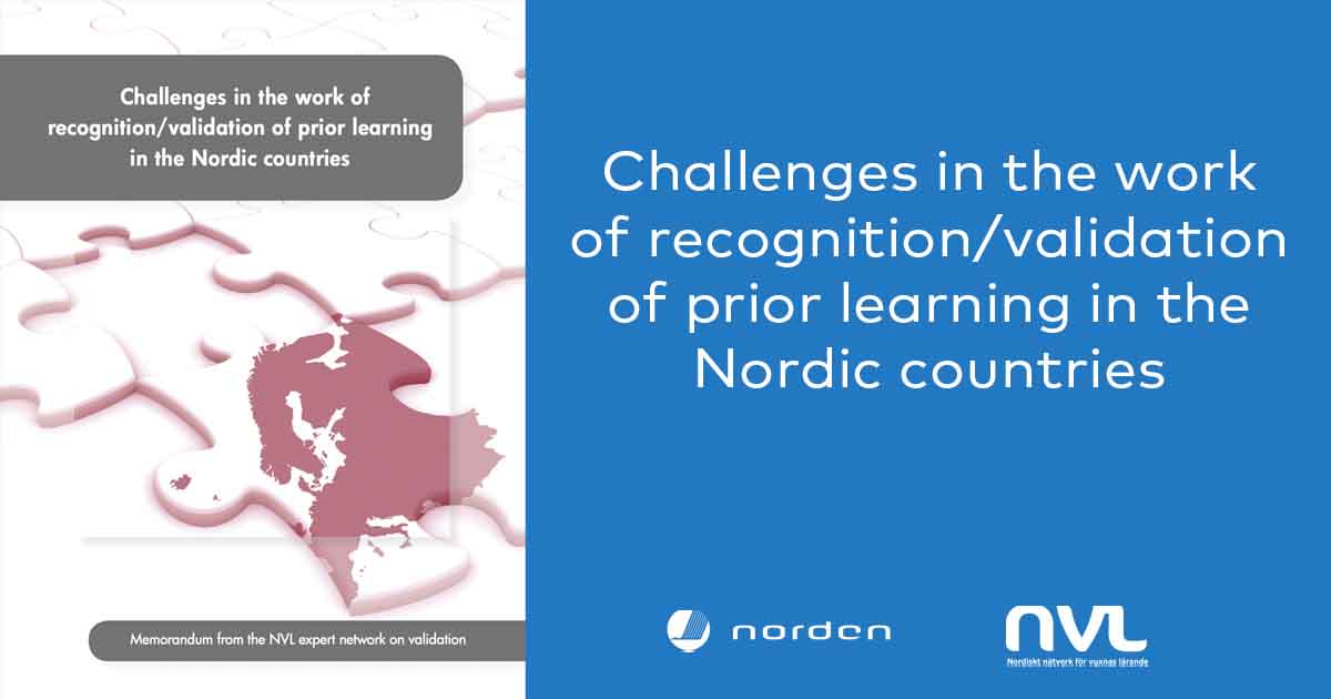 Challenges in the work of recognition/validation of prior learning in ...