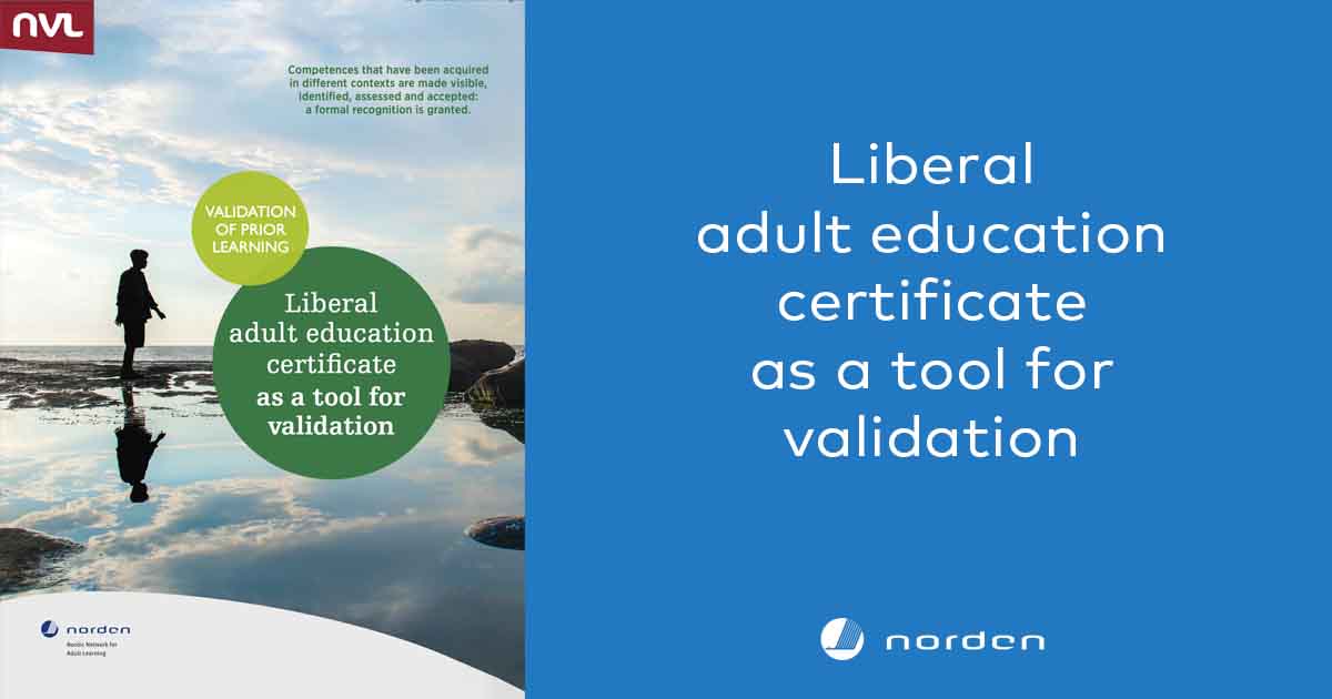 Liberal adult education certificate as a tool for validation - NLL