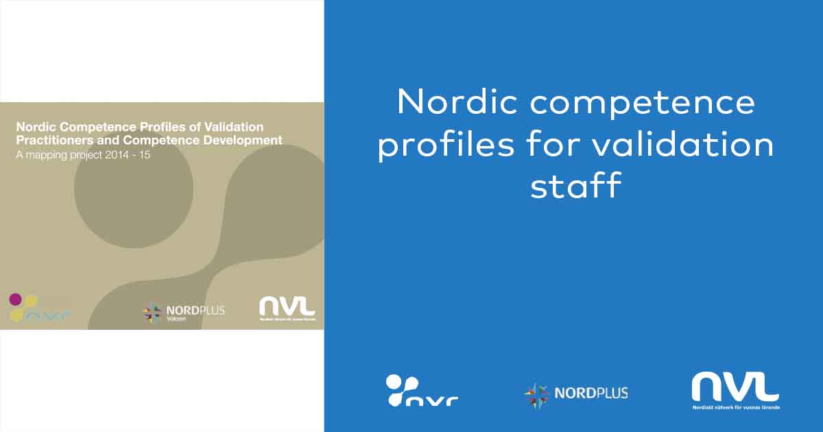 Nordic competence profiles for validation staff - NLL