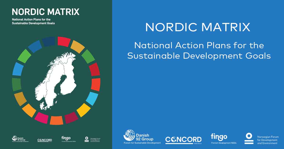 Nordic Matrix On Implementation Of The Sustainable Development Goals Nll